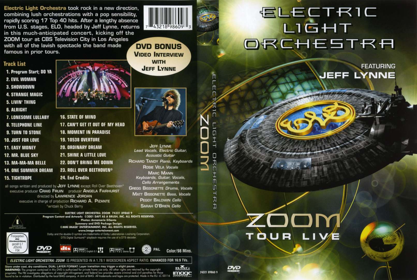 Electric Light Orchestra Zoom Tour Live : Front | DVD Covers | Cover ...
